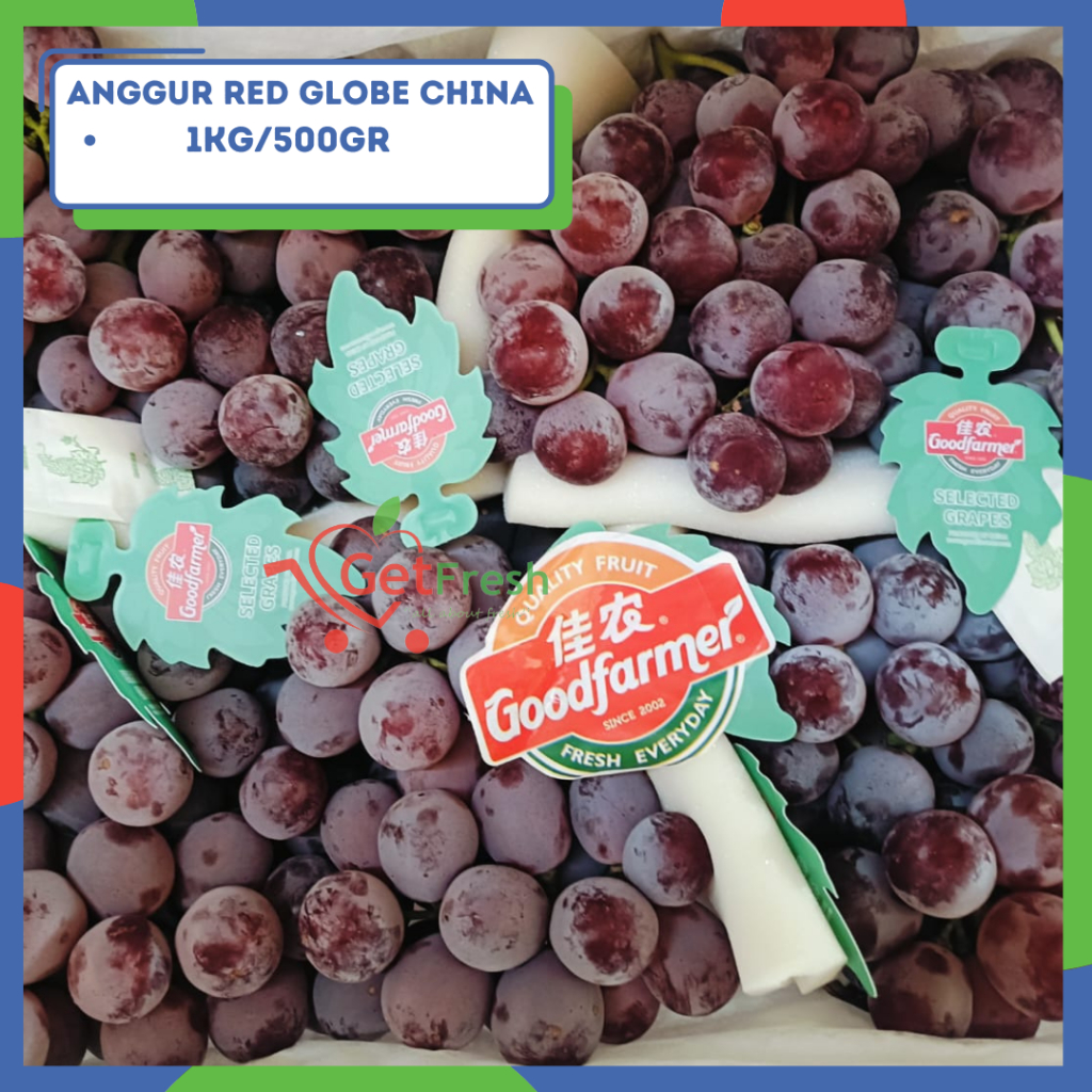 Jual Anggur Red Globe China Fresh - Pack 500gr/1kg | Shopee Indonesia