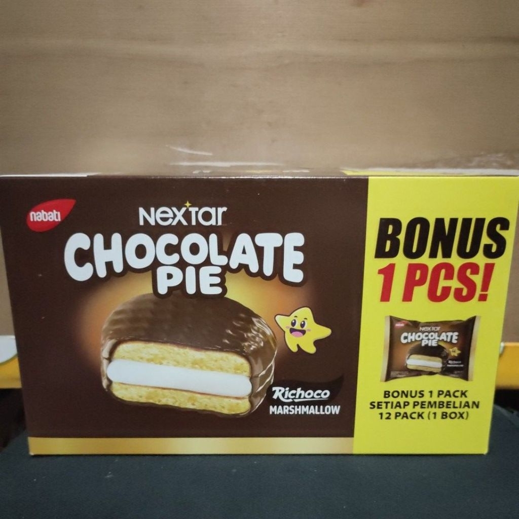 Jual Nexstar chocolate pie marshmallow 1box isi 12pcs | Shopee Indonesia