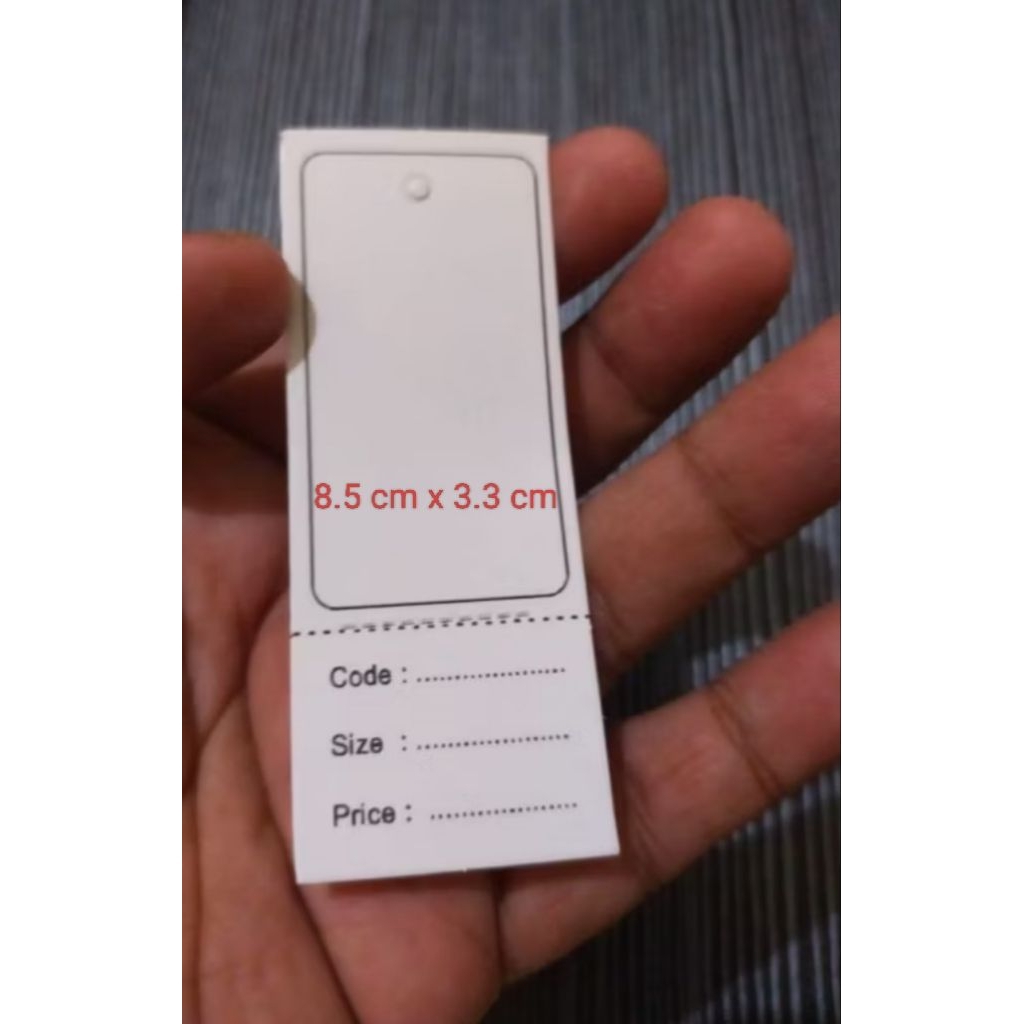 Jual HANGTAG/HANDTAG LABEL BAJU DLL/HANTAG/HENTEK/PRICE TAG/hangtag ...