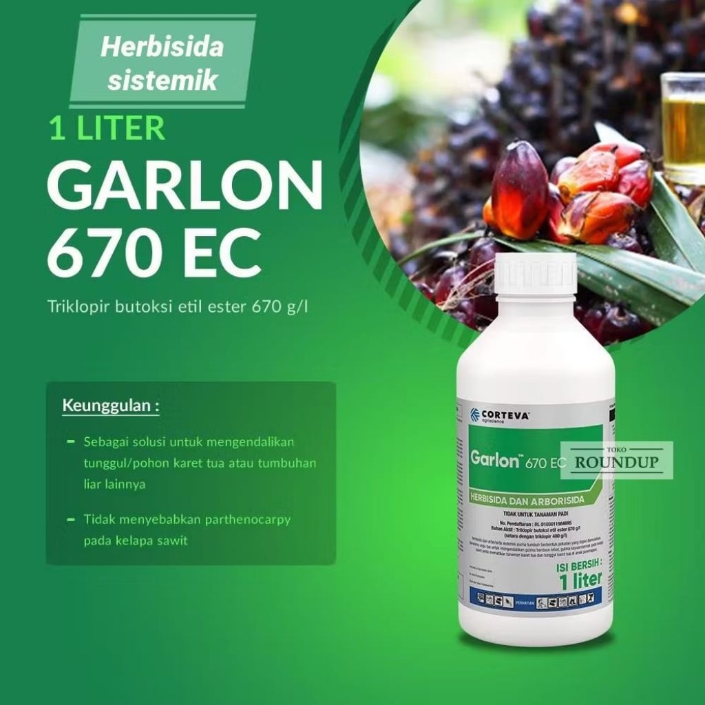Jual GARLON 670EC 1LITER (ORIGINAL) HERBISIDA UNTUK MEMATIKAN POHON DAN ...