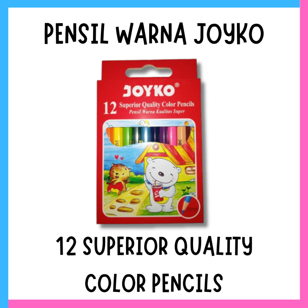 Jual Pensil Warna Joyko Superior Quality 12 Warna | Shopee Indonesia