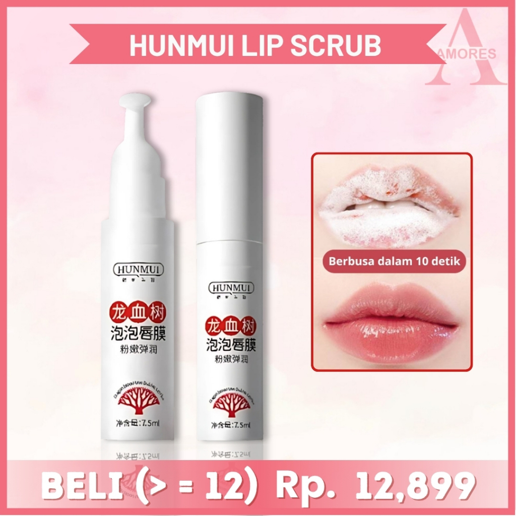 Jual Hunmui Lip balm Pencerah Bibir Hitam Lip Scrub Bibir Merah Alami ...