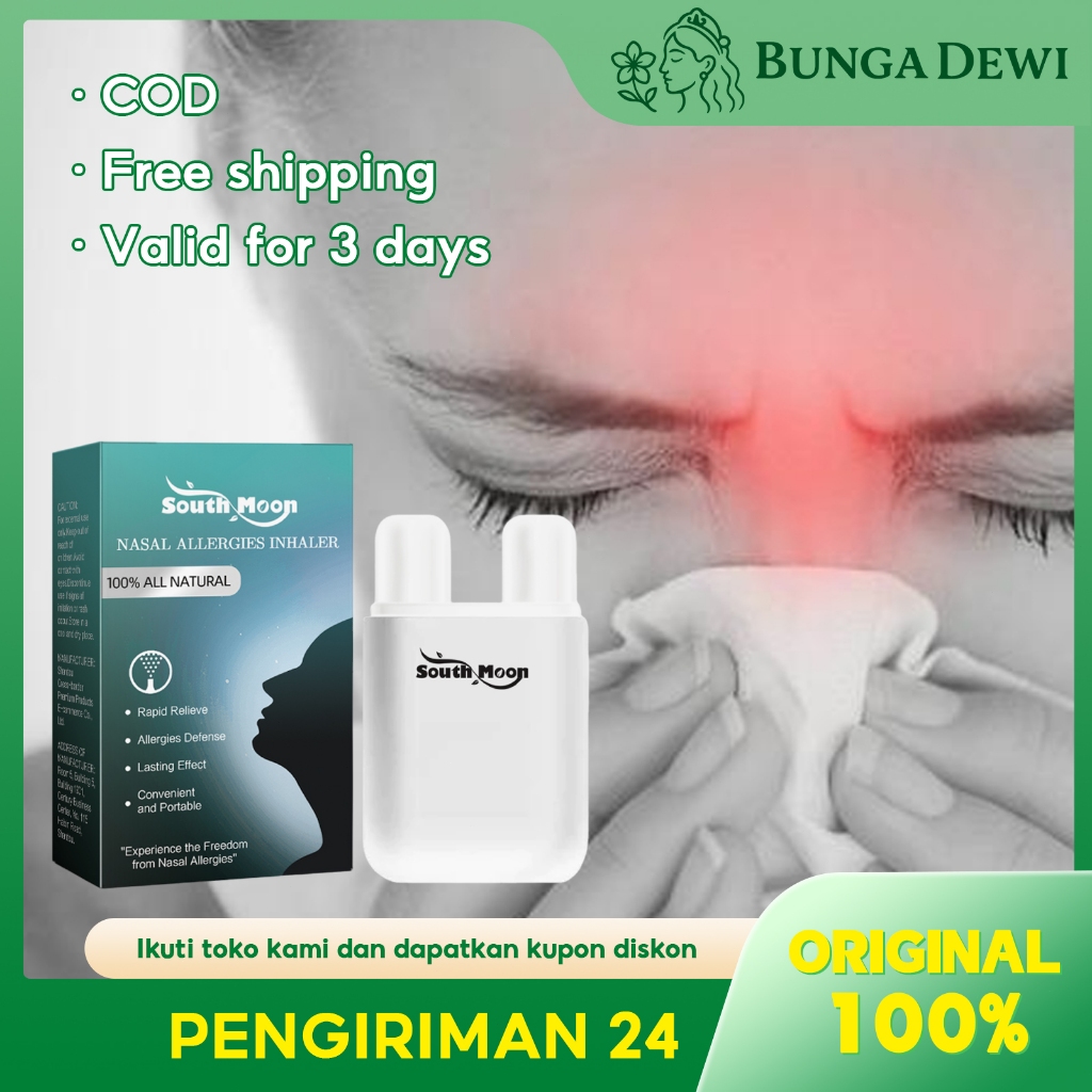 Jual South Moon Inhaler Hidung 1box Nasal Allergies Inhaler Irigasi ...