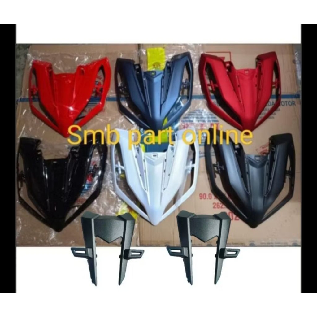 Jual cover Tameng Panel Depan Vario 125 New K2V GEN2 2023 2024 Merah ...