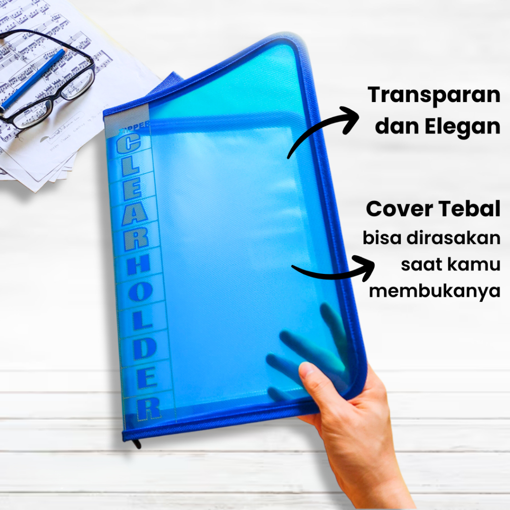 Jual CH555 Clear Holder Map Dokumen Resleting Anti Air Document Keeper ...