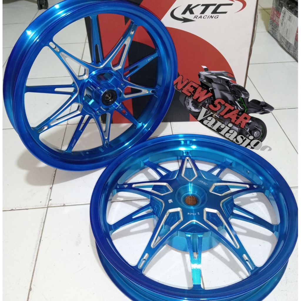 Jual VELG RACING KTC CHRONOS UK 1.85X14 & 2.15X14 NEW SERIES CHRONOS FULL CNC/ VARIO 110/125/150 ...
