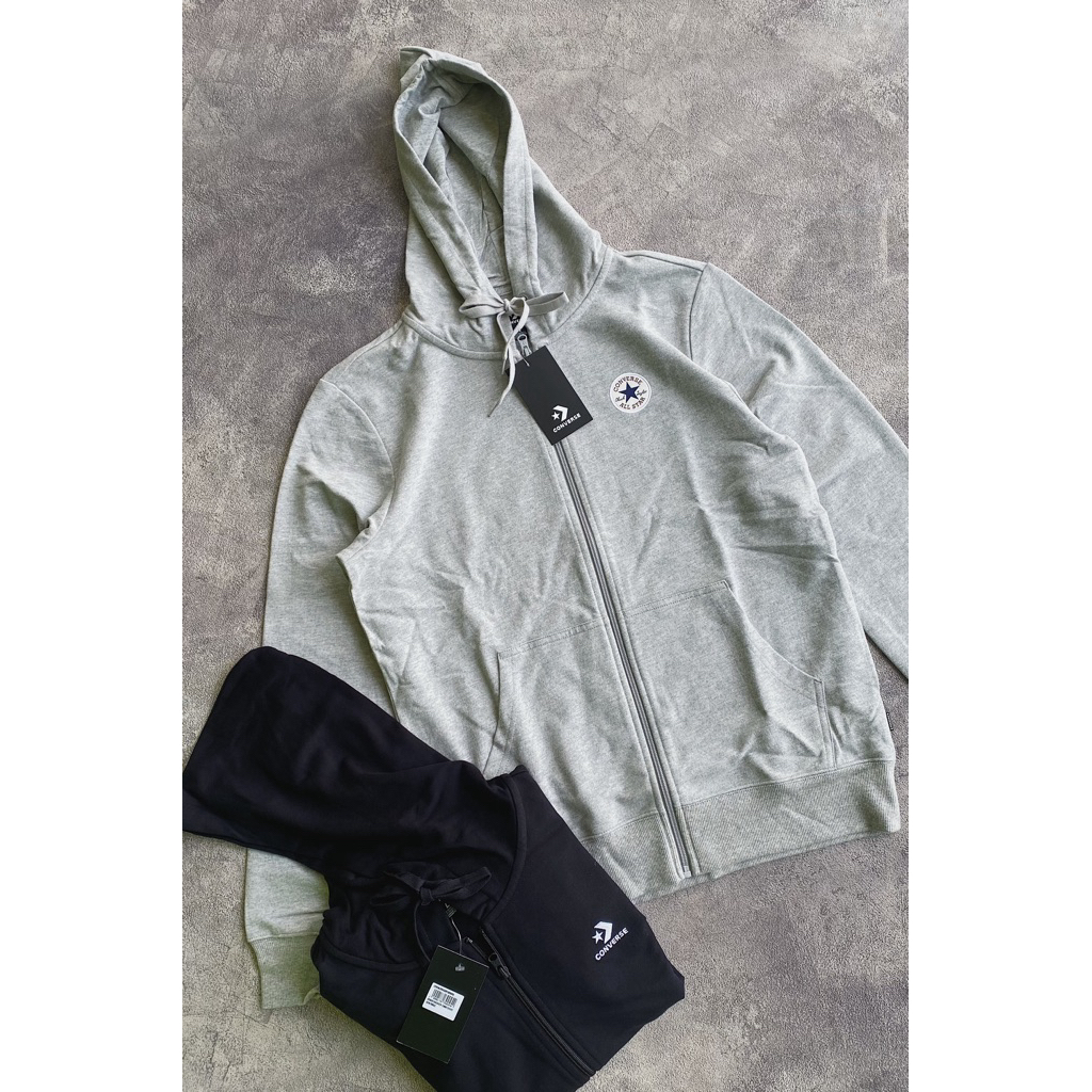 Jual zip hoodie jaket converse all star chevron original | Shopee Indonesia