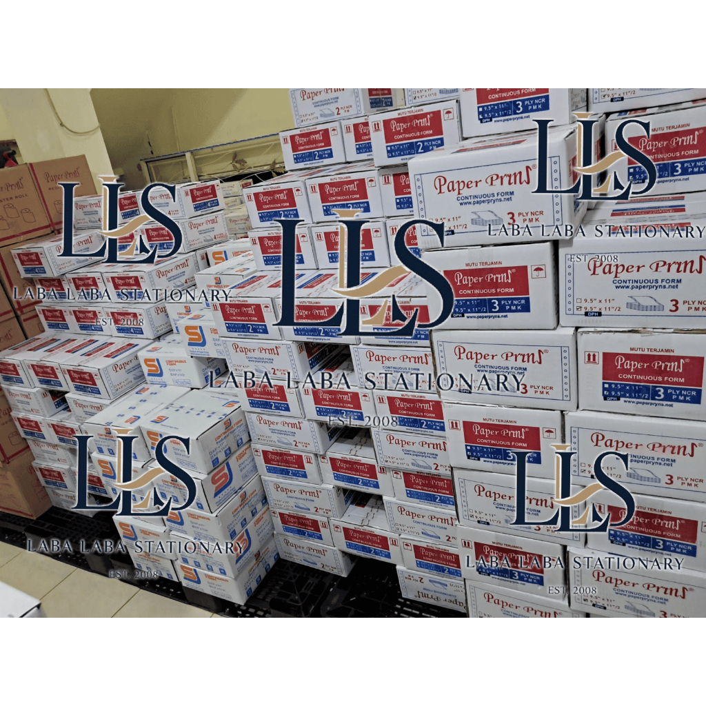 Jual CONTINUOUS FORM PAPER PRINT 9.5 X 13 5 PLY NCR FULL BAGI 2 FAKTUR ...