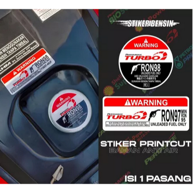 Jual Sticker Pertamax Warning Shell for Tutup Bensin Stiker Motor ...