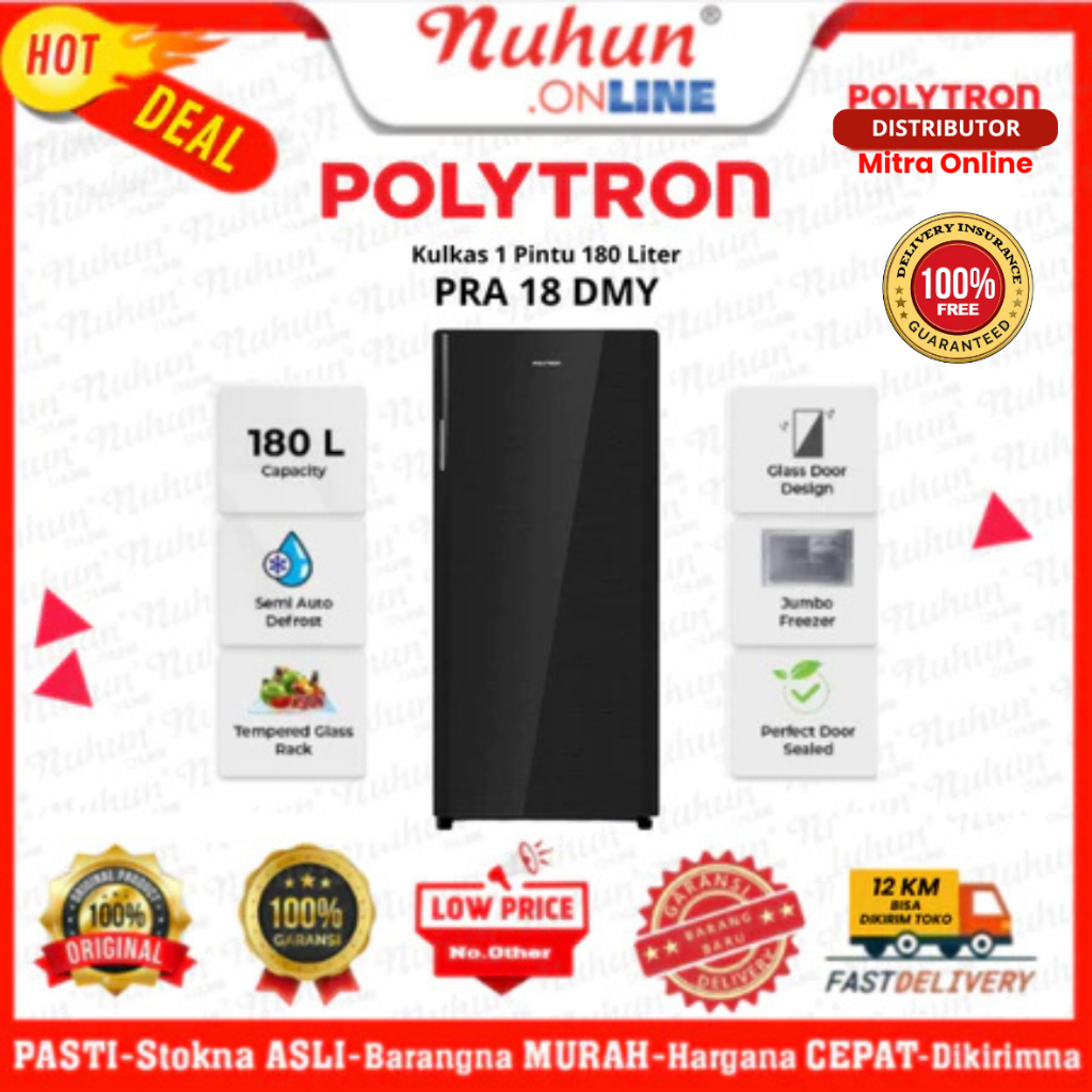 Jual Polytron Kulkas 1 Pintu PRA 18 DMY | Shopee Indonesia
