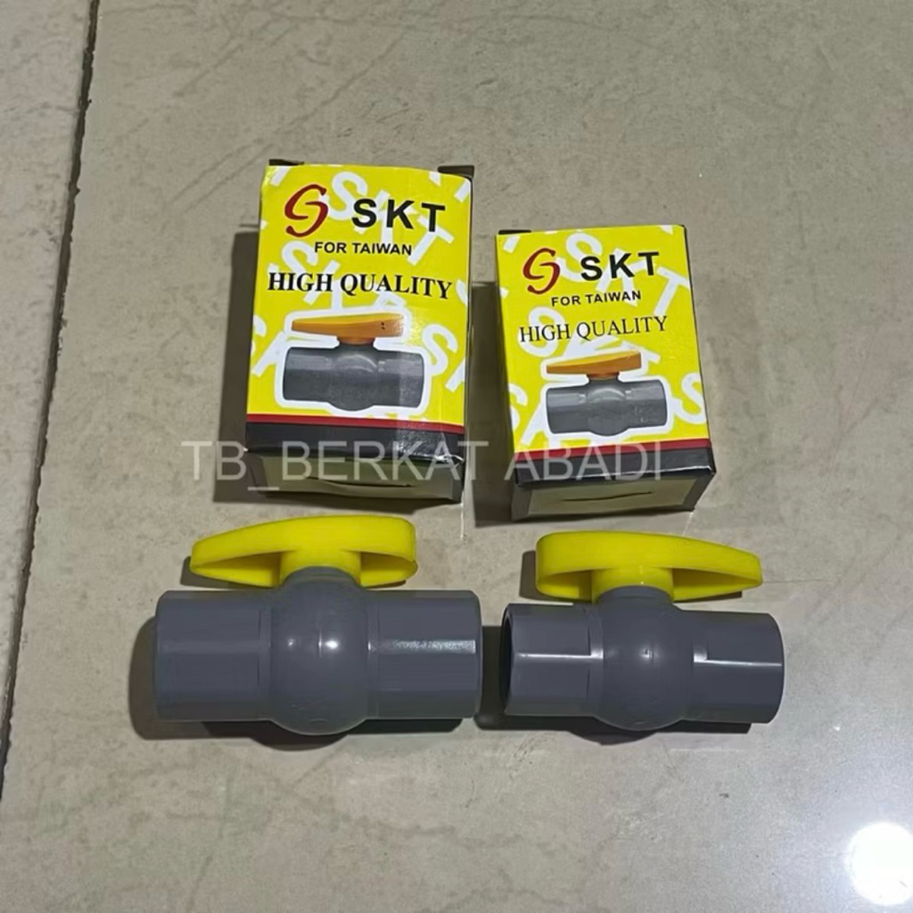 Jual Ball valve SKT Kuning / Ballvalve PVC SKT / Stop Kran Murah SKT ...
