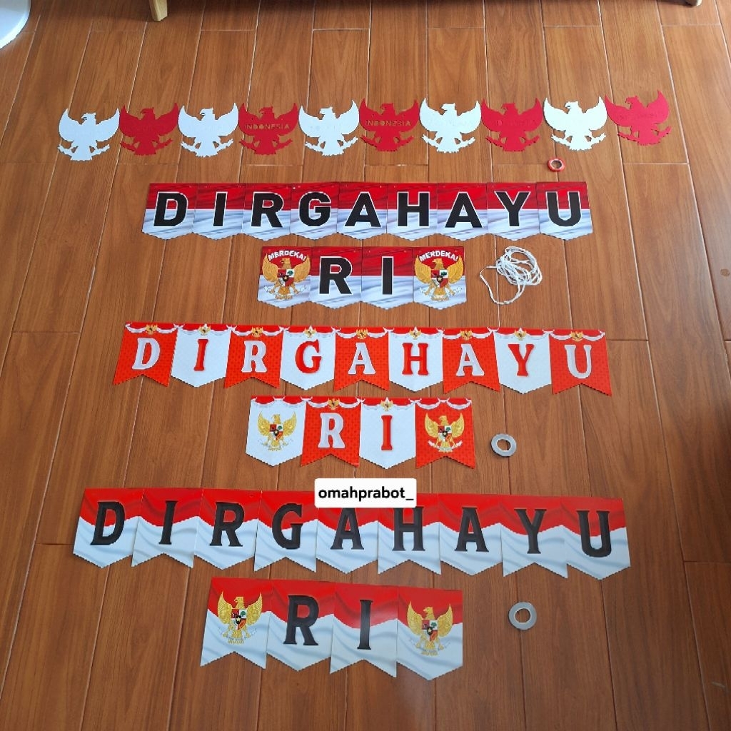 Jual Omah Prabot - Bunting Flag Hut RI Backrop Dirgahayu RI Backdrop ...