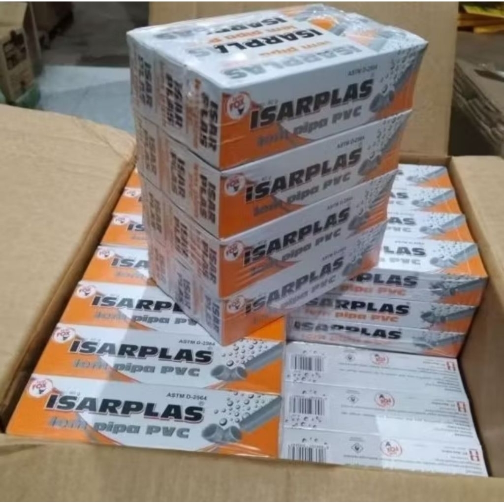 Jual (12pcs) LIM PVC ISARPLAS 40 GRAM | Shopee Indonesia