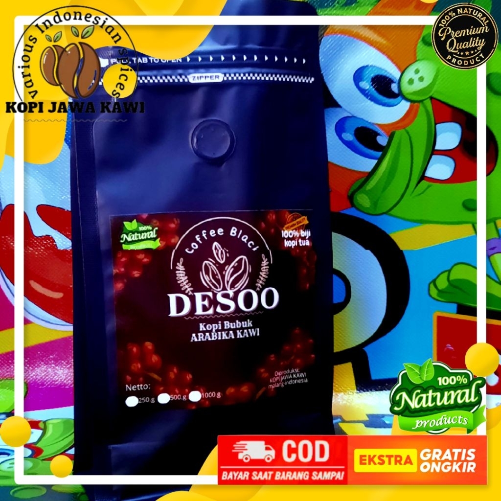 Jual Kopi Bubuk Arabika Gunung Kawi 500g | Premium Roast | Untuk Ngopi ...