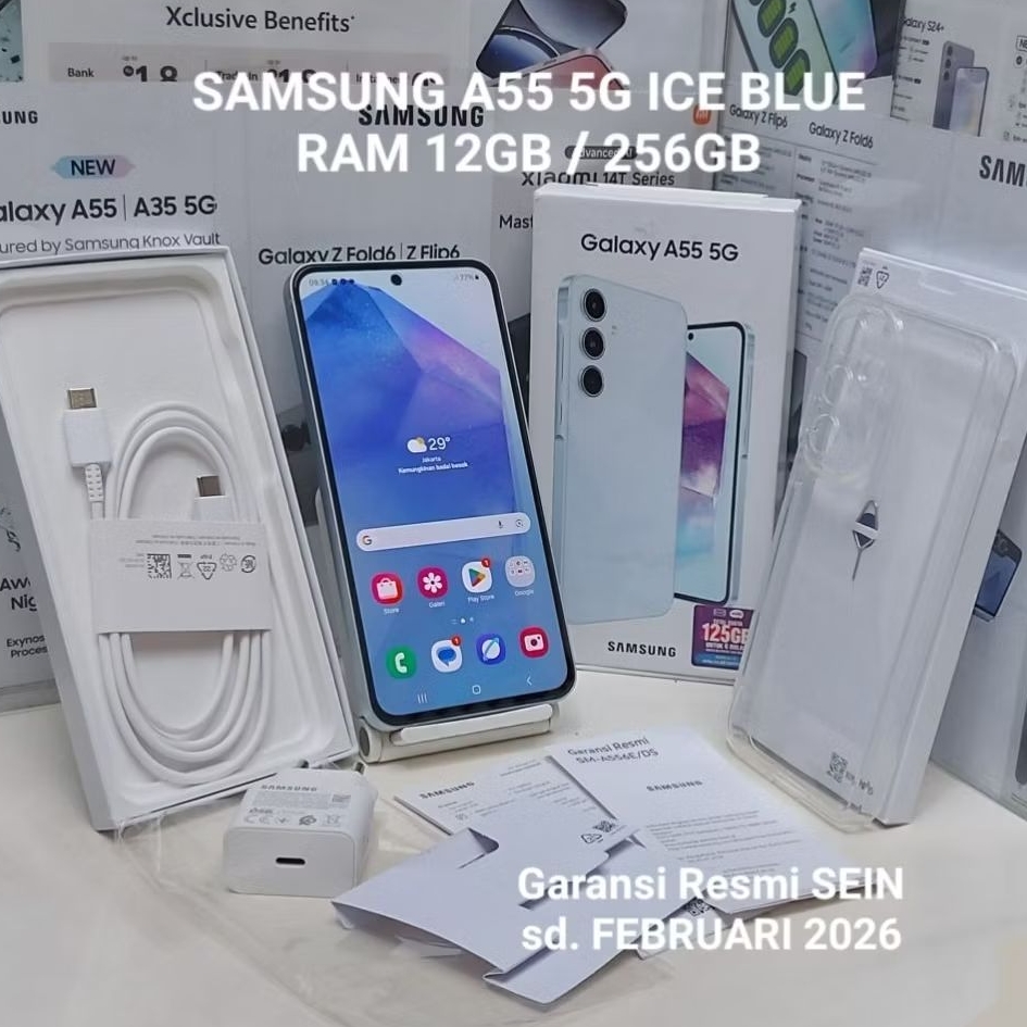 Jual Samsung A55 5G Ram 12GB/8GB/256GB Second Fullset Mulus Like NEW ...
