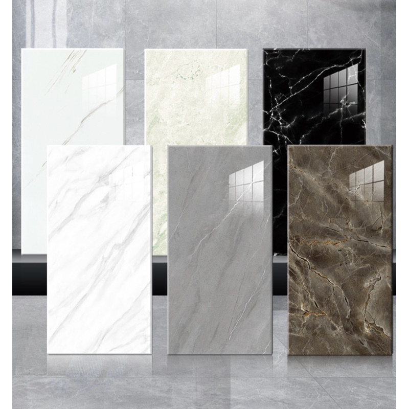 Jual Wallpaper Dinding/Wallfoam Marble Glossy 60cm x 30cm/ Wallpaper ...