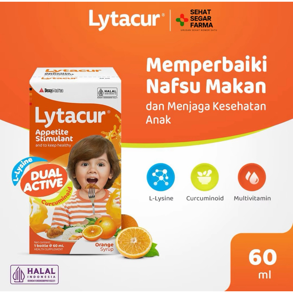 Jual TERLARISSS !!! Lytacur Syrup 60ml Orange Penambah Nafsu Makan ...