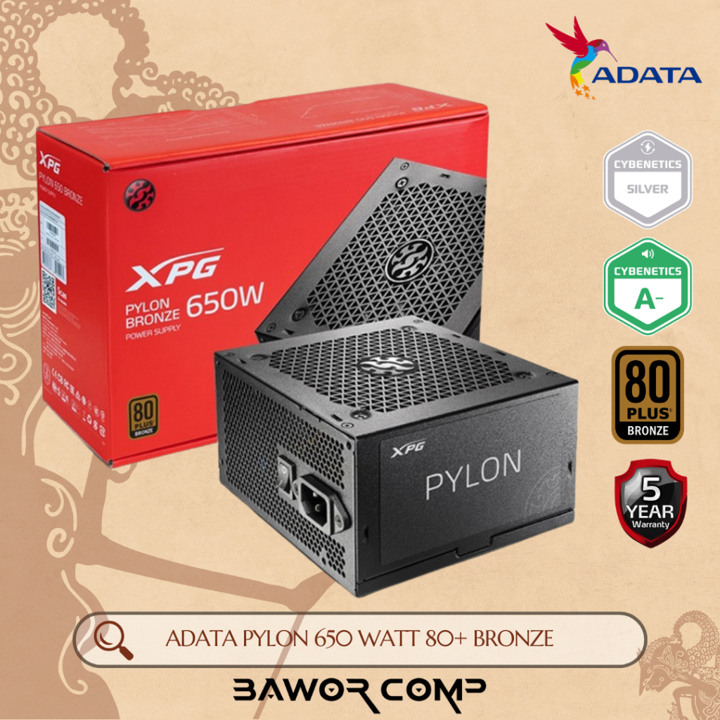 Jual Power Supply ADATA PYLON 650 - 650W 80+ BRONZE | PSU 650 Watt ...