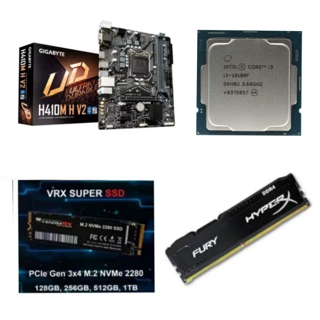 Jual Paket Processor Intel Core i3 10100F Gen 10 LGA 1200 DDR4 NVME | Shopee Indonesia