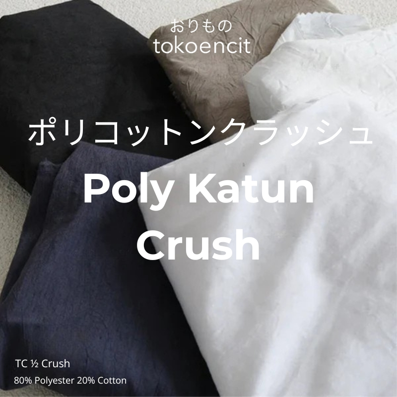Jual Tokoencit Poly Katun Crush per 1 meter Tekstur Kain Kusut Alami ...