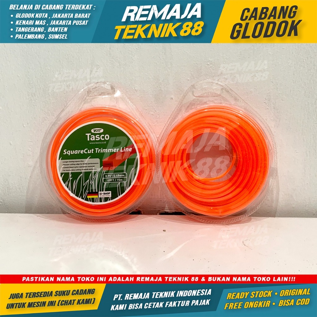 Jual TALI SENAR PISAU MESIN POTONG RUMPUT / TASCO 15 METER / TALI SENAR UNTUK POTONG RUMPUT ...