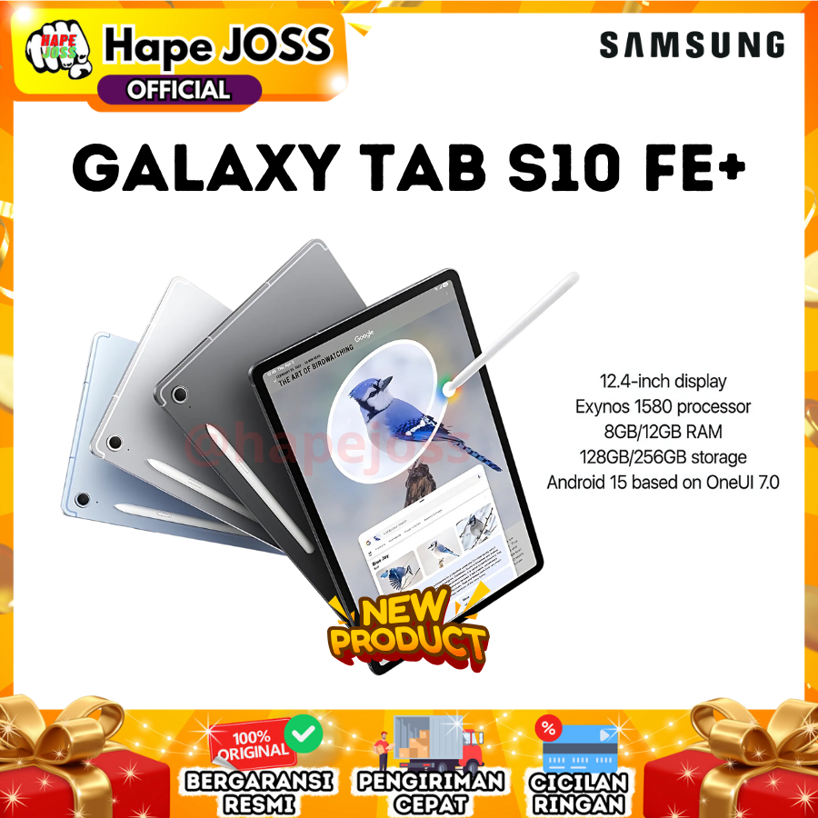 Jual Samsung Galaxy Tab S10 FE+ 5G 12/256GB Garansi Resmi Indonesia | Shopee Indonesia
