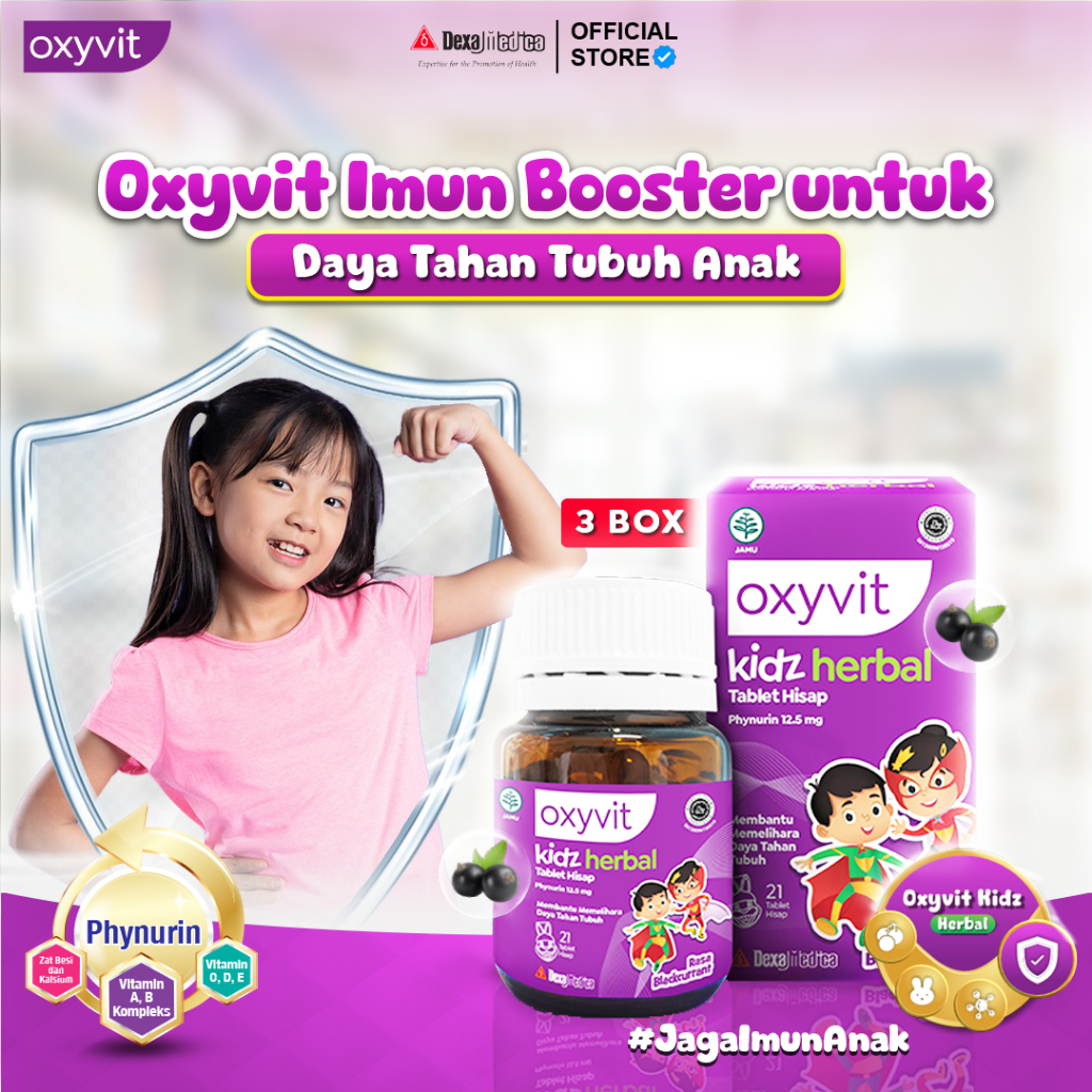 Jual Oxyvit Kidz Tablet Hisap - Imun Booster Untuk Daya Tahan Tubuh ...