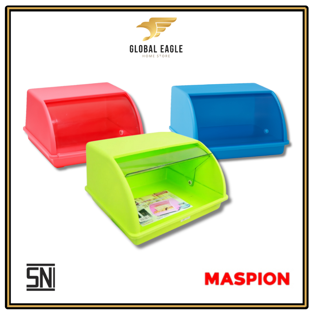 Jual Maspion Tempat Roti Tawar B046 Plastik + Tutup Bread Case - GHS ...