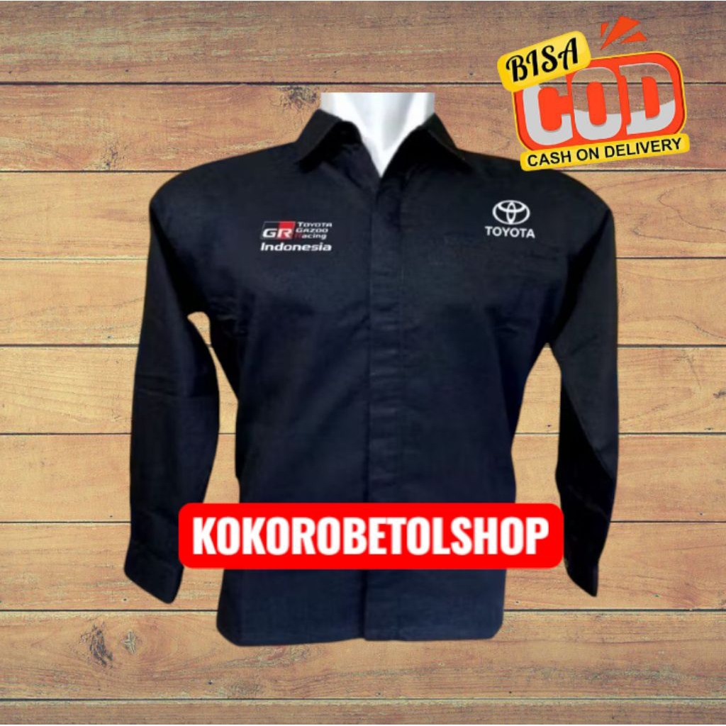 Jual kantong 1 kemeja Toyota gazoo racing baju Toyota gazoo racing ...