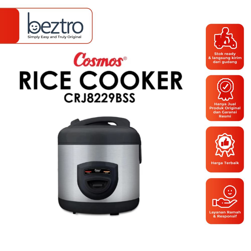 Jual Cosmos Rice Cooker CRJ-8229-BSS Non Stick Magic Com 2 Liter (Anti ...