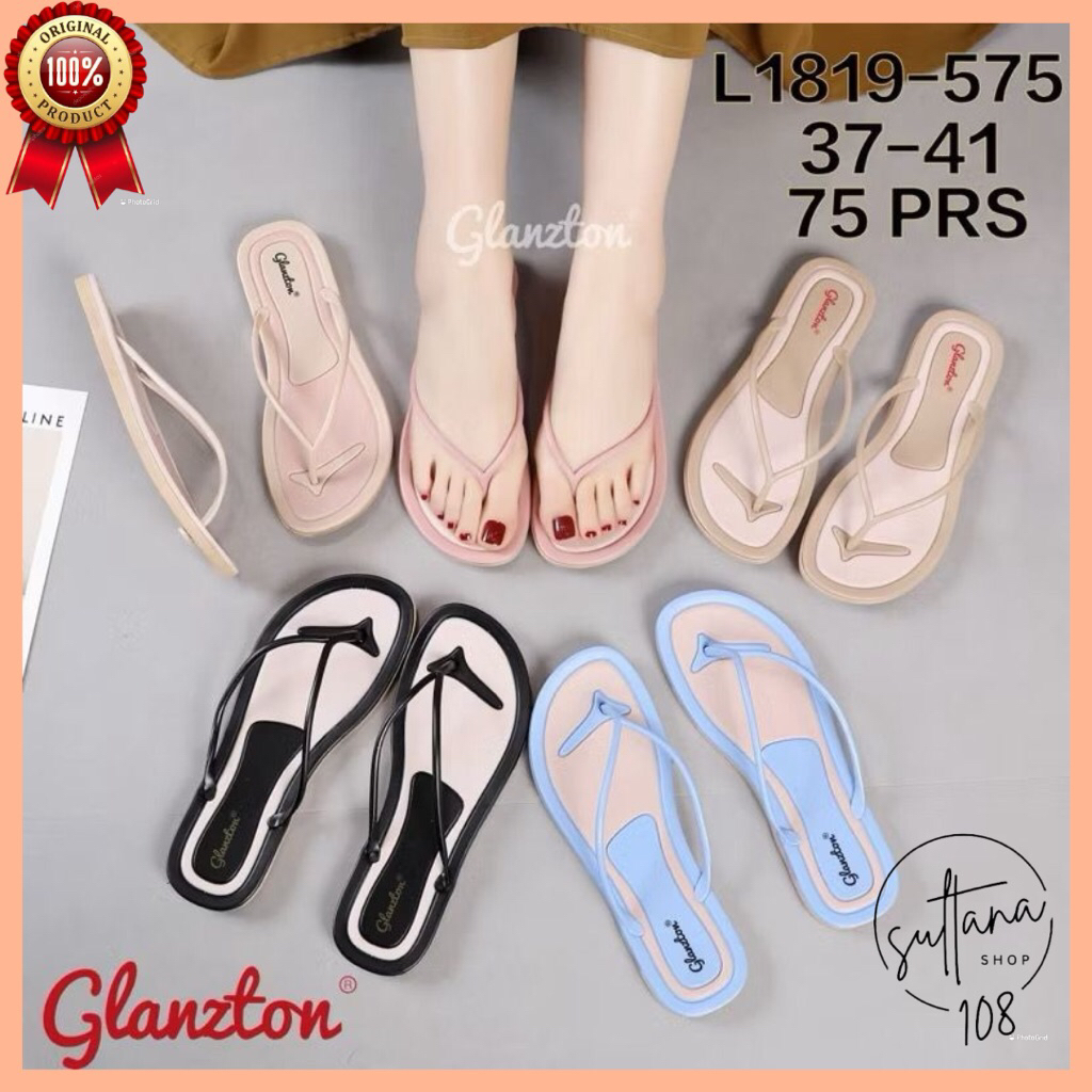 Jual Sandal Jepit Jelly Glanzton L1819 Sandal Jepit Tali Tipis (2W ...