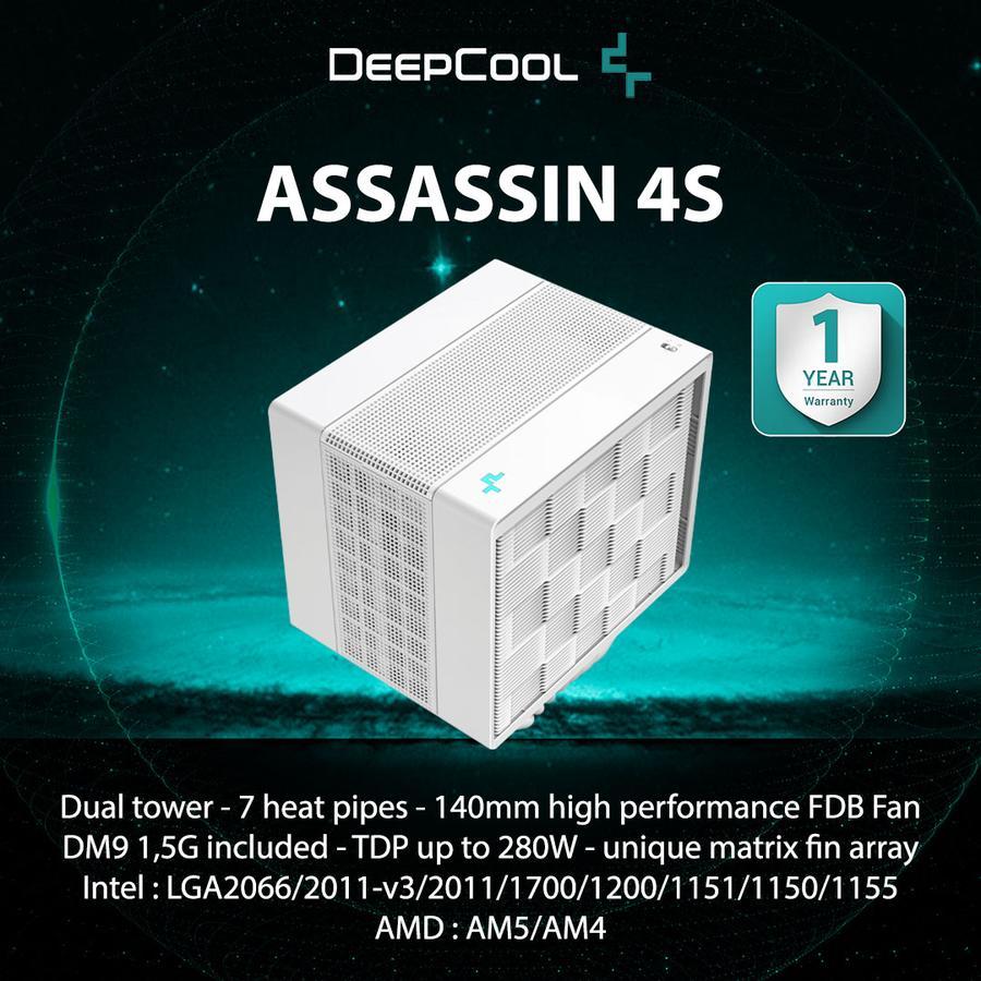 Jual Deepcool Assassin IV White Ultra Quiet CPU Cooler Fan Intel AMD ...