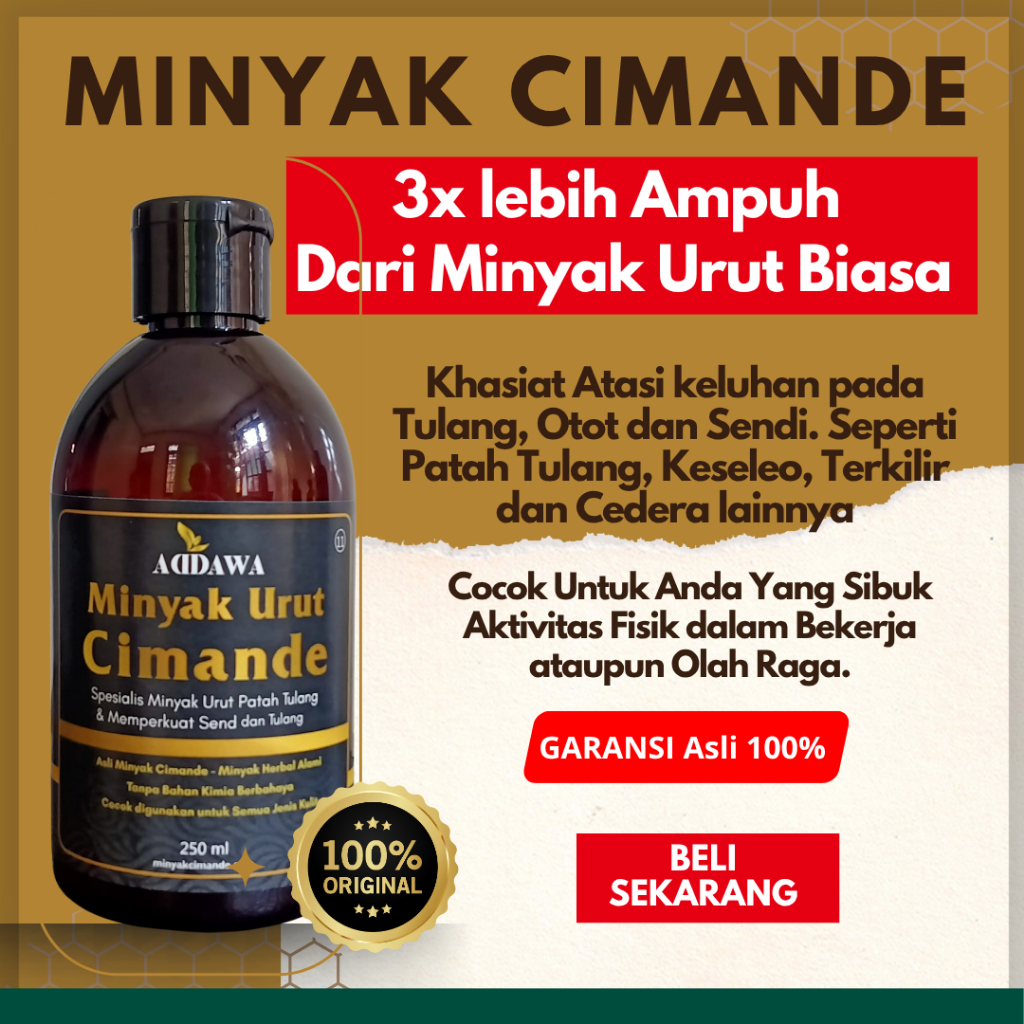 Jual Minyak Cimande Asli Obat Herbal Tradisional Mengobati Patah tulang ...