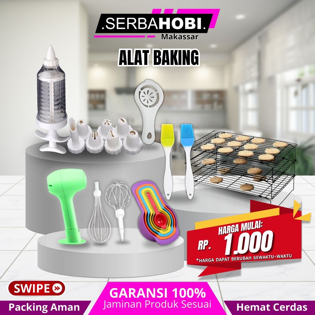 Jual alat baking / hand mixer / sendok takar / cetakan hiasan kue ...