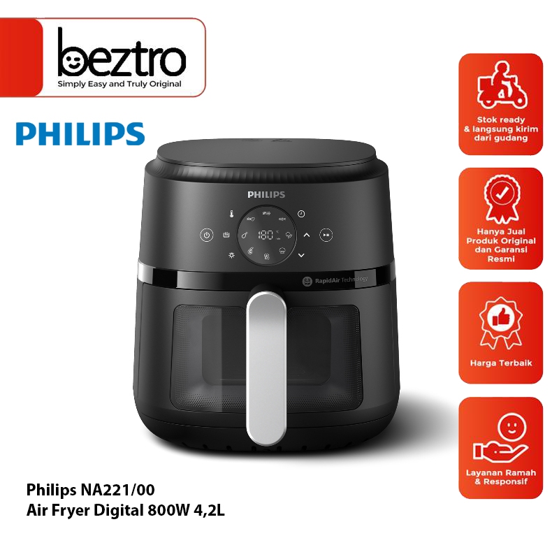 Jual Philips Air Fryer Digital NA221/00 - Penggoreng Tanpa Minyak 800W ...