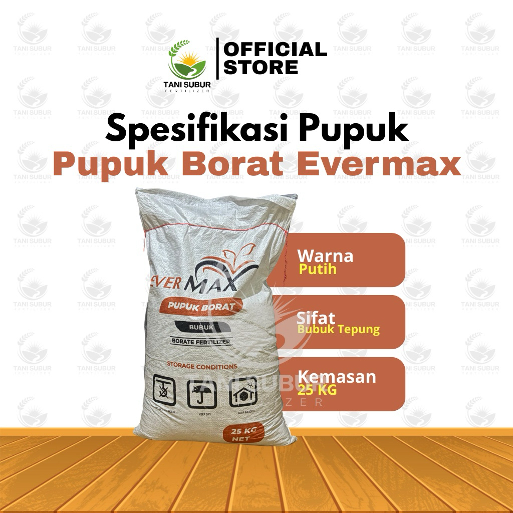 Jual pupuk borate Evermax 25 kg kemasan original pabrik | Shopee Indonesia