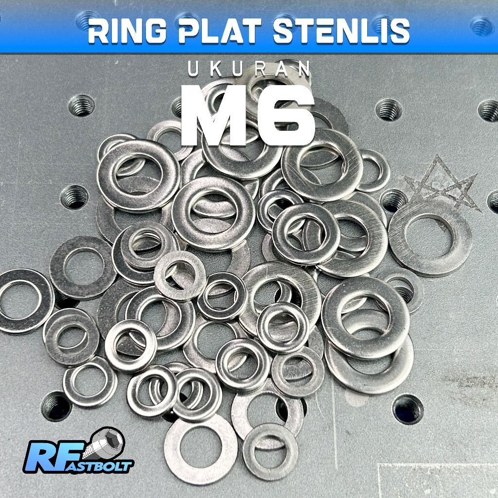 Jual RING PLAT STENLIS UKURAN M6 | Shopee Indonesia