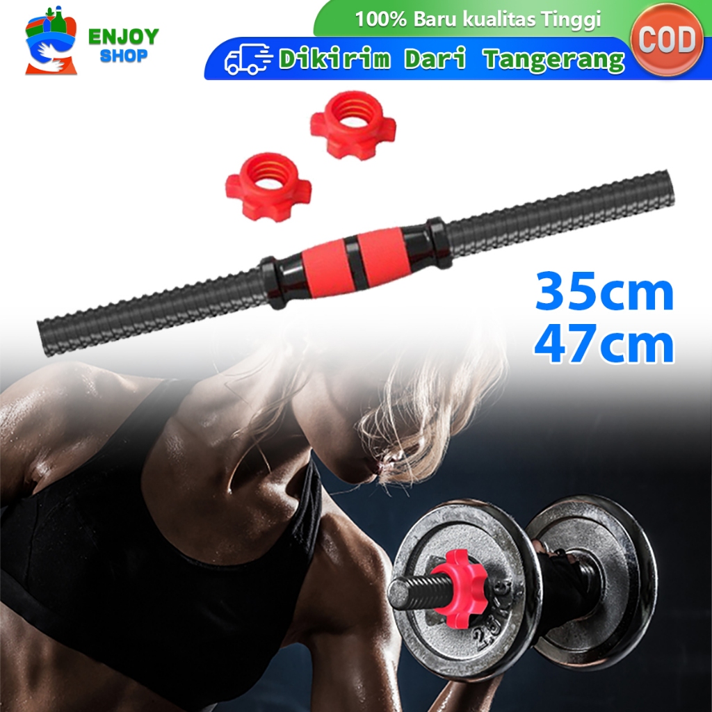 Jual Barbell Stick 35cm 47cm Stik Dumbbell Penyambung Barbel Stik PVC ...