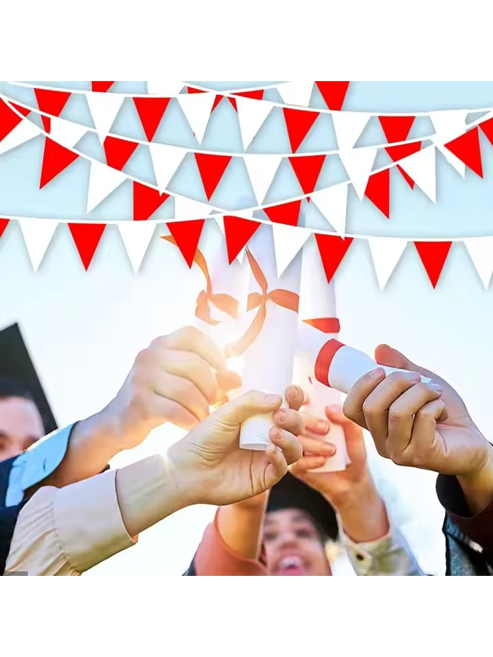 Jual 150 Pcs Bendera Merah Putih Segitiga Kain Hias Gantung Garland 80 Meter Dekorasi 17 Agustus ...