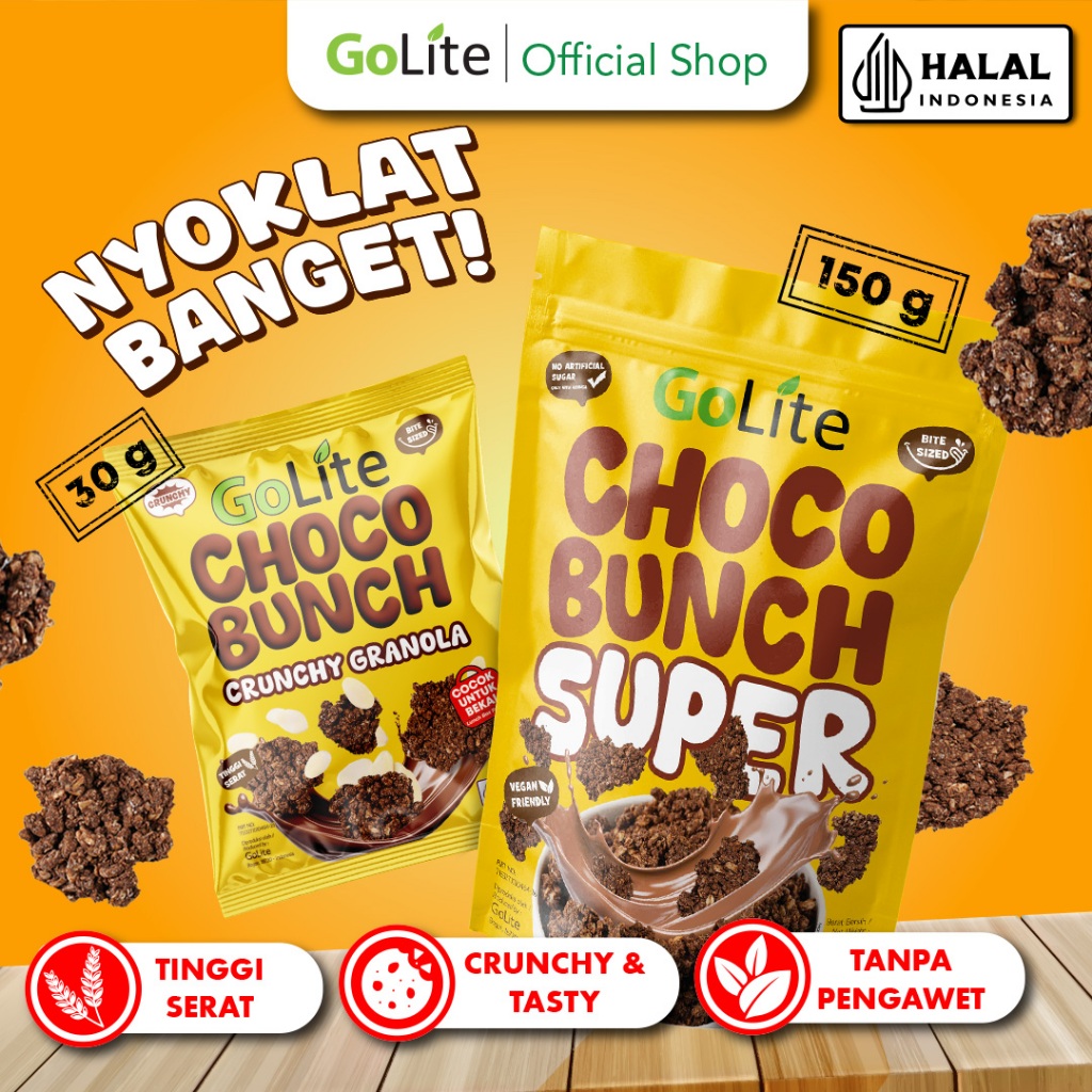 Jual GoLite Choco Bunch 150g - Granola Bites / Toasted Muesli ...