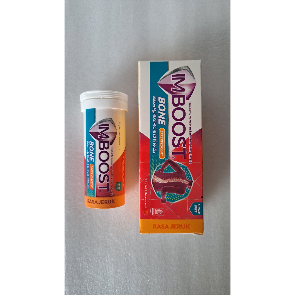 Jual Imboost Bone Orange Effervescent 1 Box (1 Tube x 8 Tab) - Suplemen ...