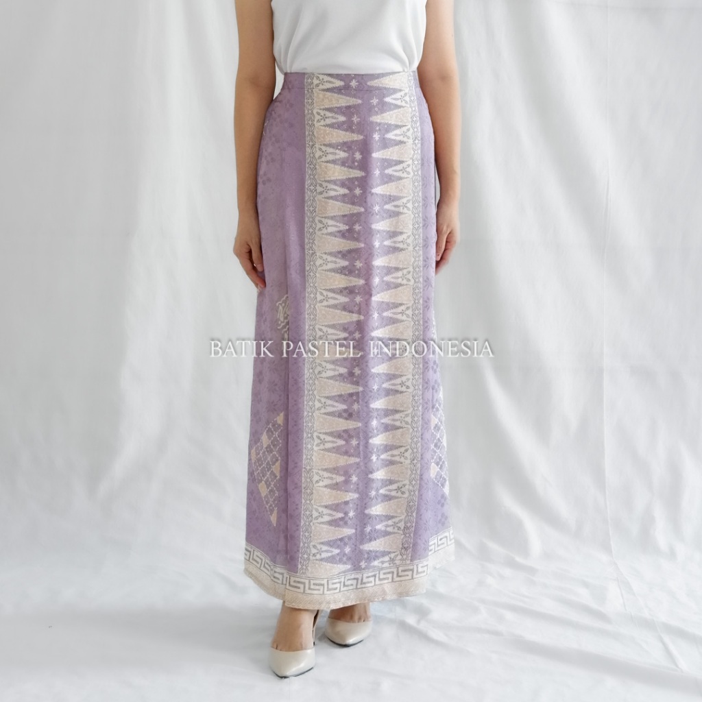 Jual Soraya Skirt - Model berkain Ikat Rok Batik Pastel | Shopee Indonesia
