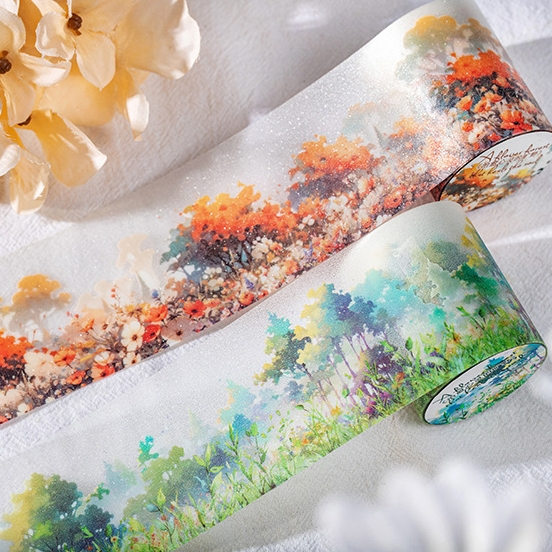 Jual [Artopia] Roll A Flower Forest AFF PET Tape Glitter Nature Alam ...