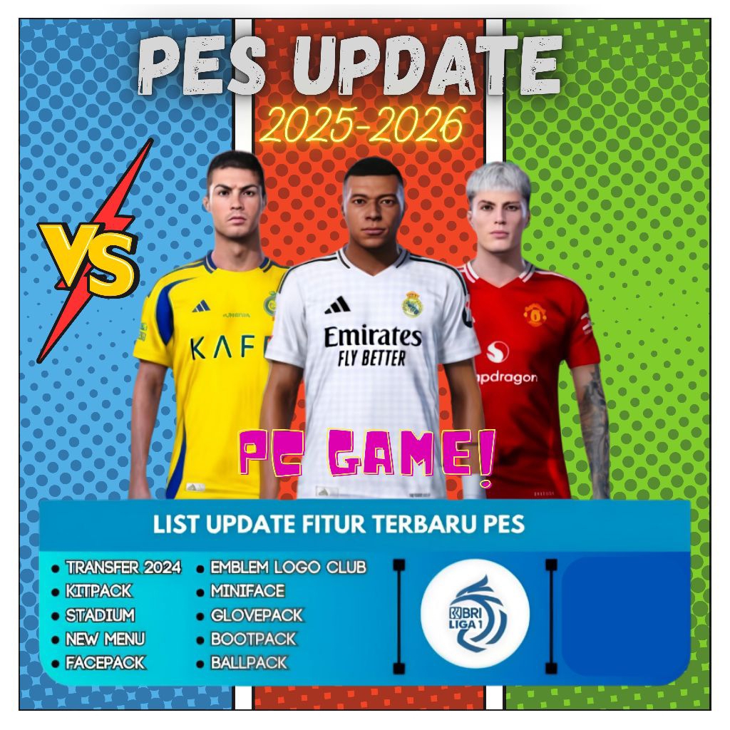 Jual PES 16 - PES 2016 UDPATE TERBARU 2025-2026 - Pro Evolution Soccer ...