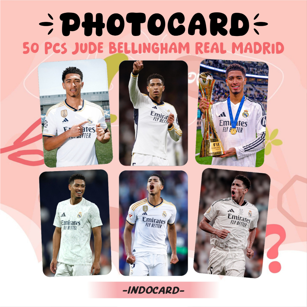 Jual Photocard 50 pcs Jude Bellingham real madrid Terbaru Bonus ...