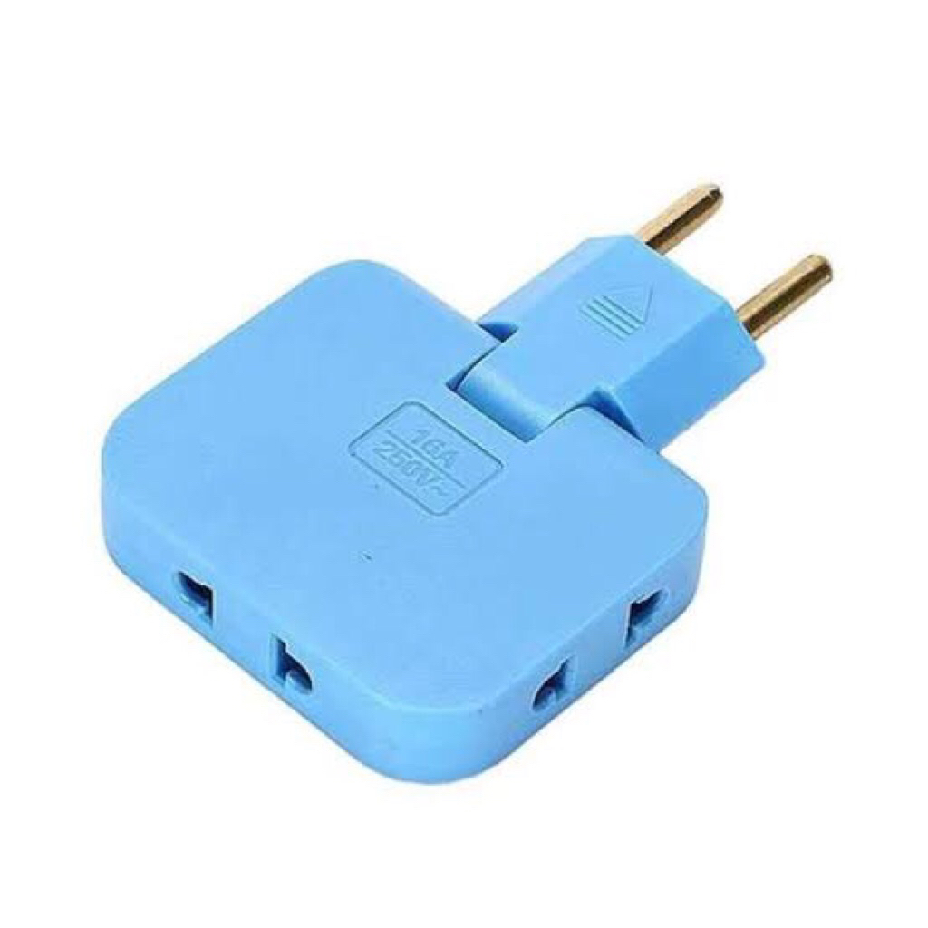 Jual Socket 3 in 1 Steker Lipat Adapter Konverter Travel Power Socket ...