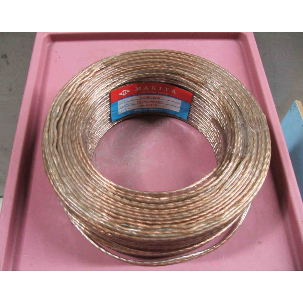 Jual KABEL AUDIO TRANSPARAN MERK MAKITA UKURAN 2X50 ELECTRIC CABLE ...