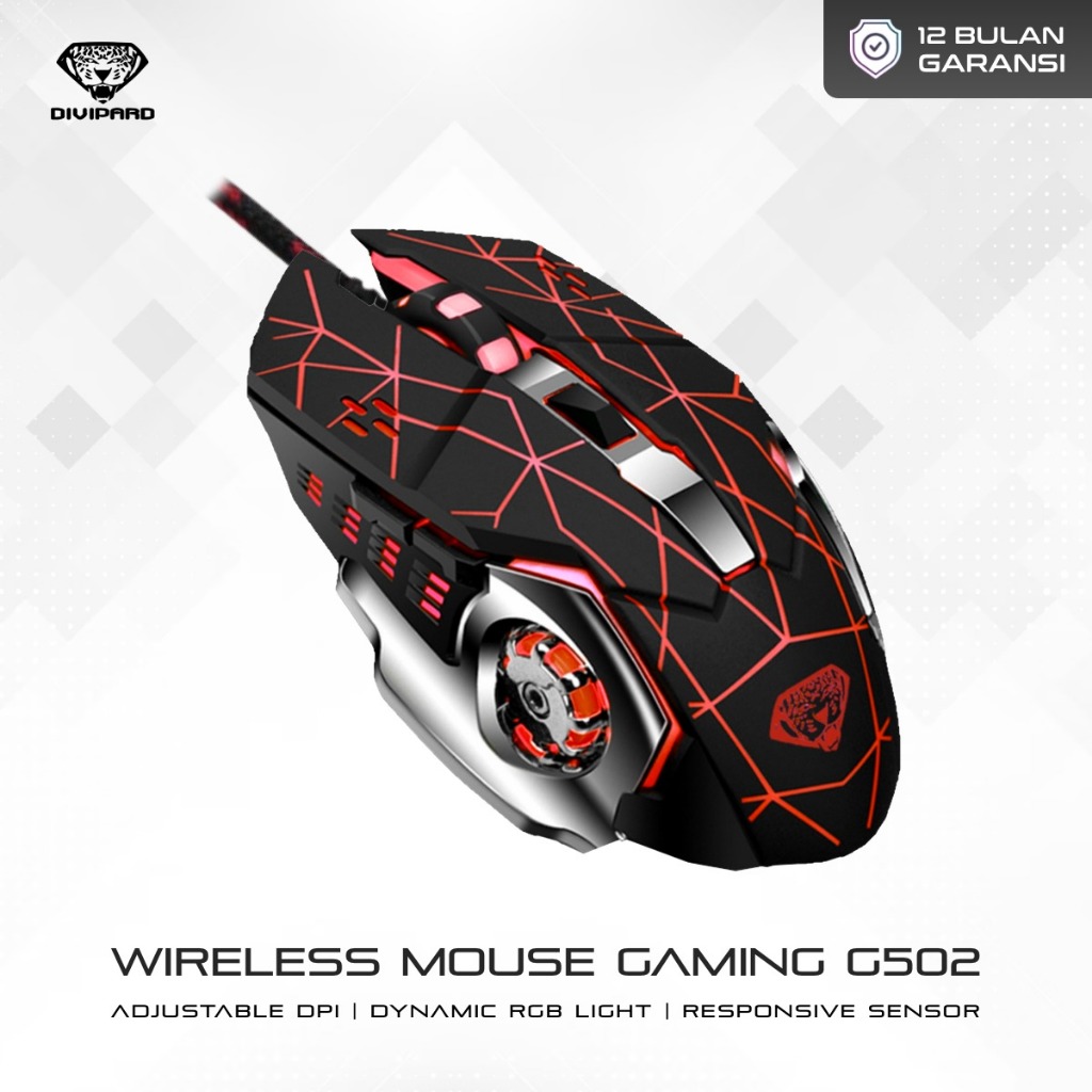 Jual Mouse Gaming Colorful Backlight Divipard G502 3200 DPI - Mouse ...