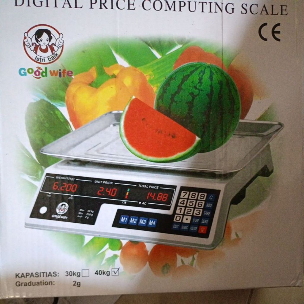 Jual TIMBANGAN BUAH SAYUR DIGITAL 40 KG | Shopee Indonesia