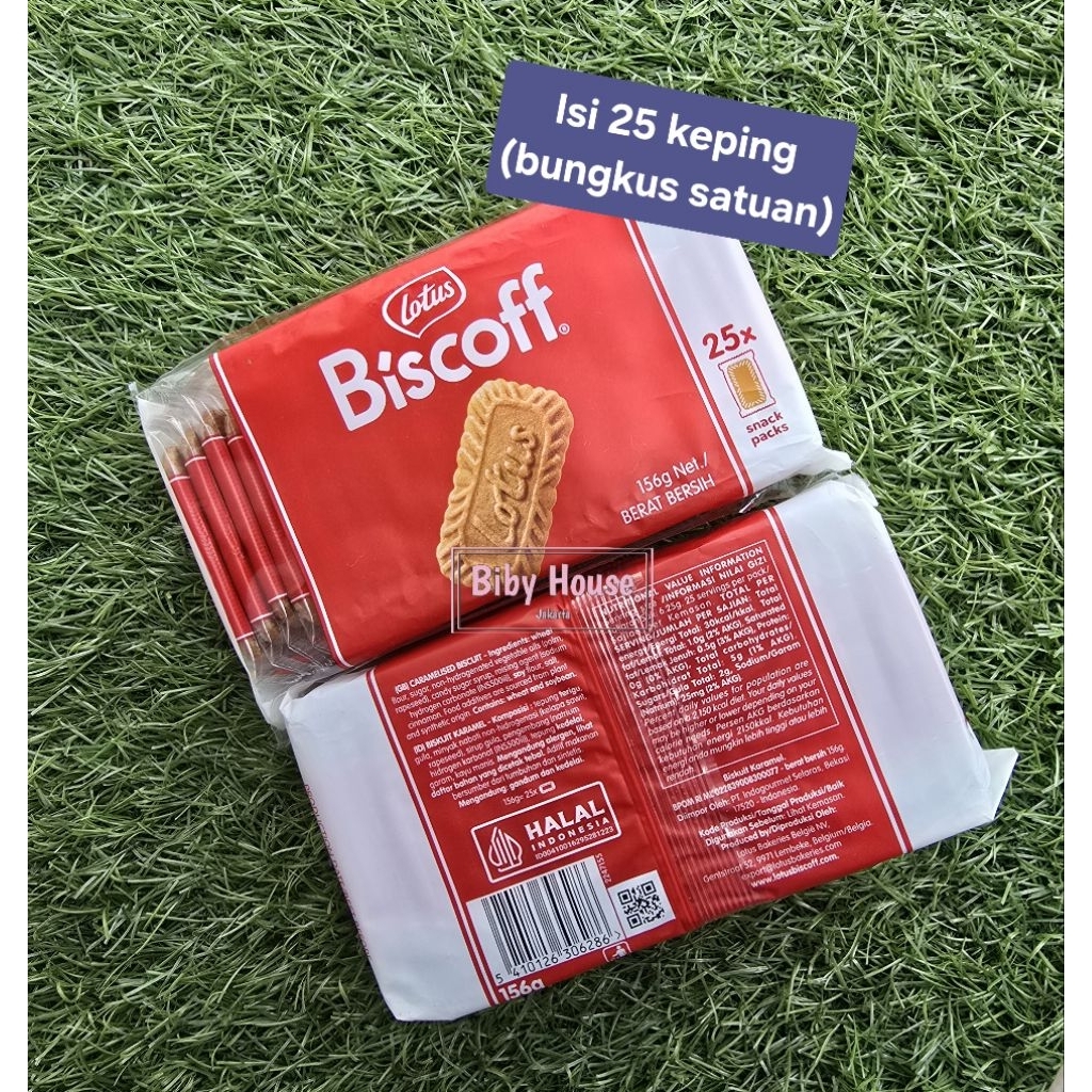 Jual BISKUIT BISCUIT LOTUS BISCOFF SNACK PACK 156 GR ISI 25 keping Halal original | Shopee Indonesia